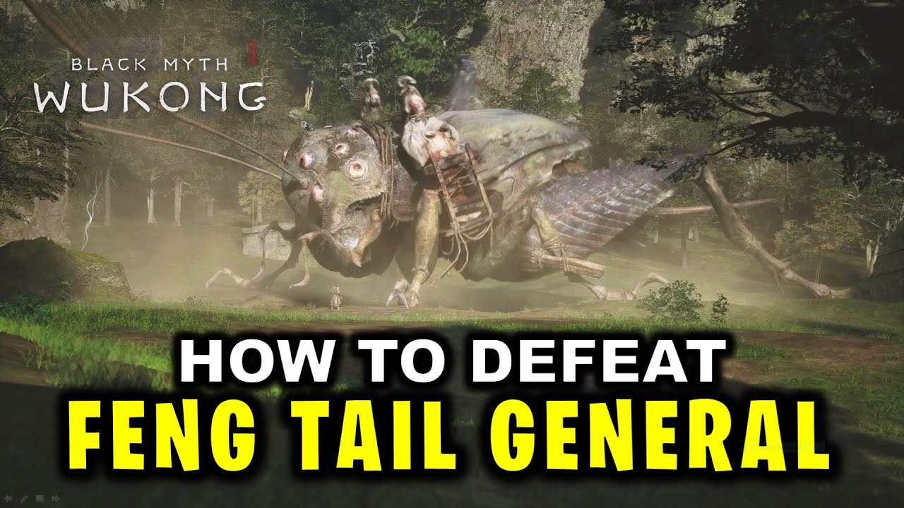 How to Defeat Feng Tail General - Grasshopper Boss Guide | Black Myth ...