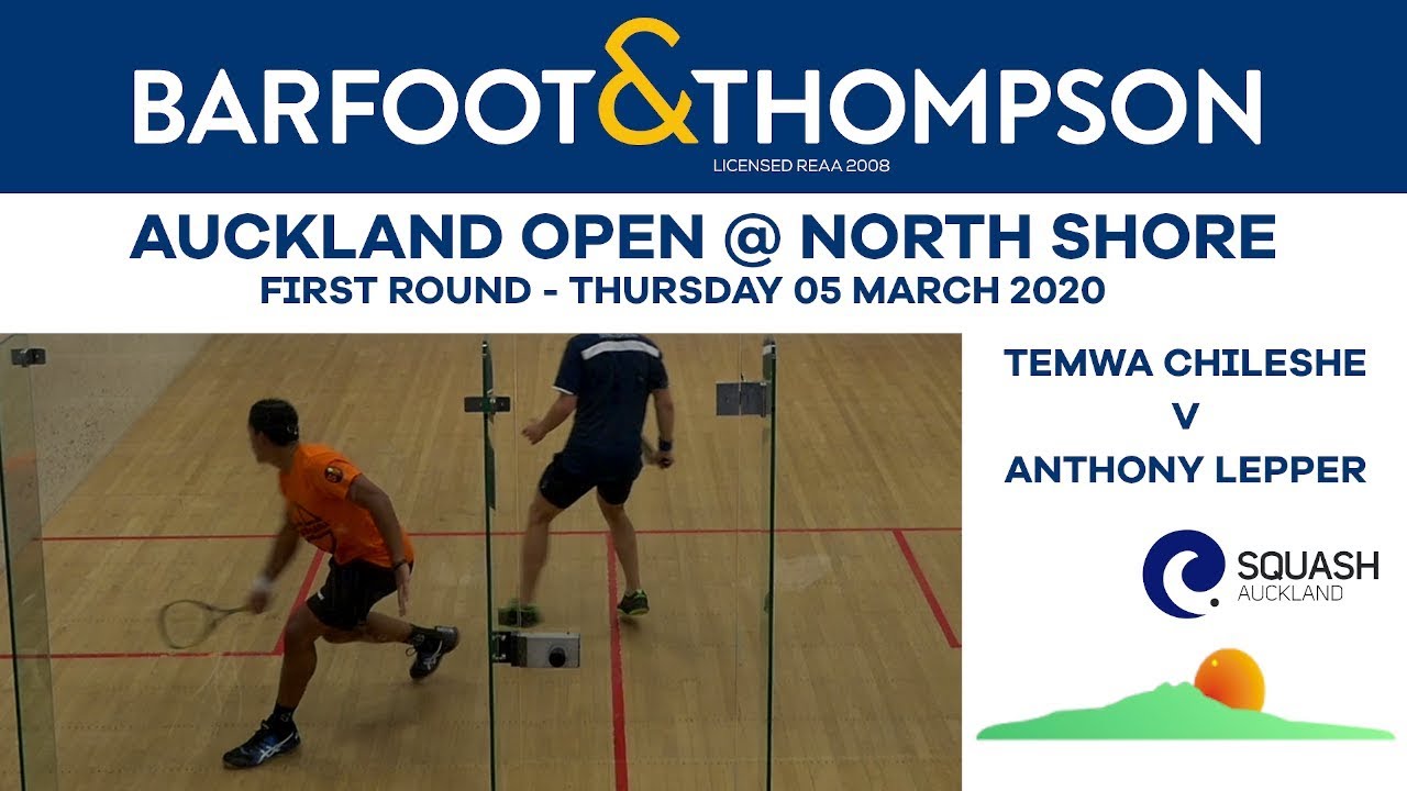 PSA CHALLENGER TOUR SQUASH MATCH | TEMWA CHILESHE v ANTHONY LEPPER ...