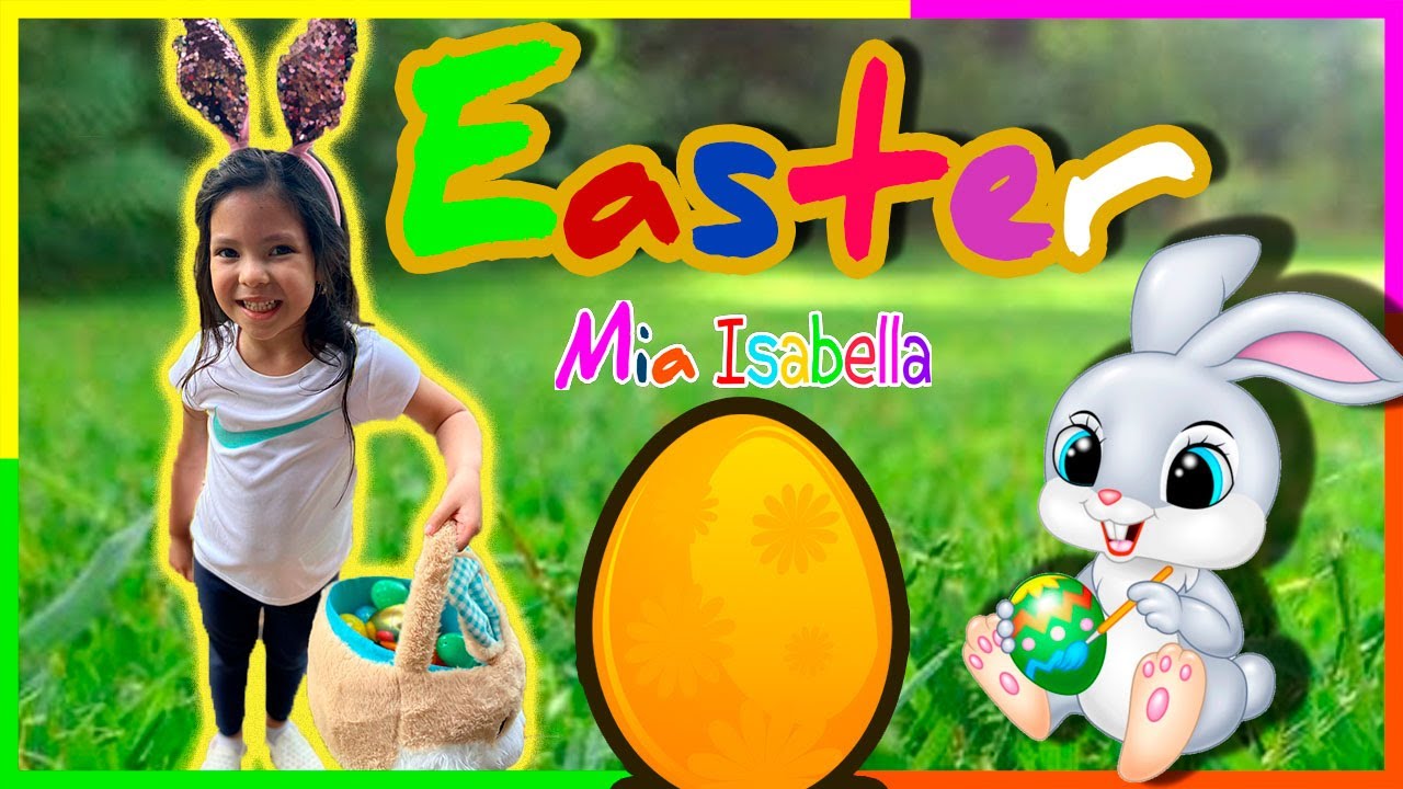 Mia Isabella encuentra huevo dorado en pascua - YouTube
