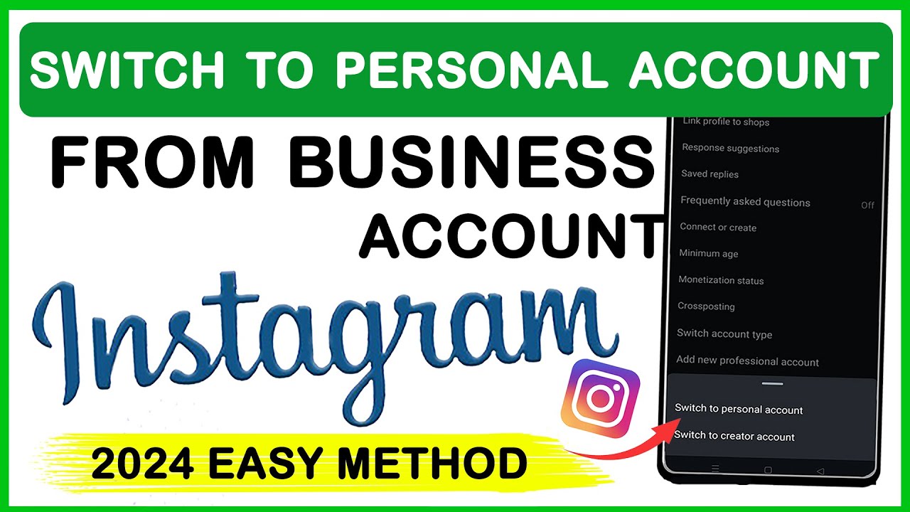 How to Switch to Personal Account From Business Account On Instagram ...