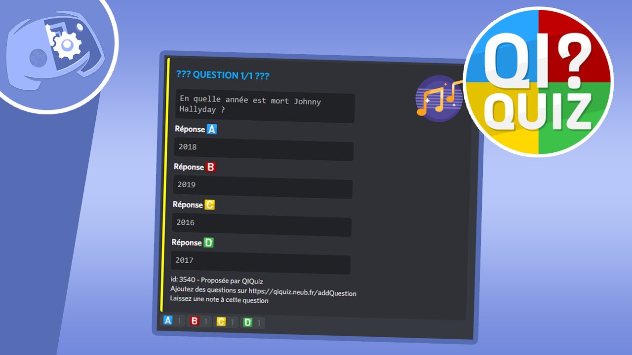 Participer à des quiz (QI Quiz) | Discord - YouTube
