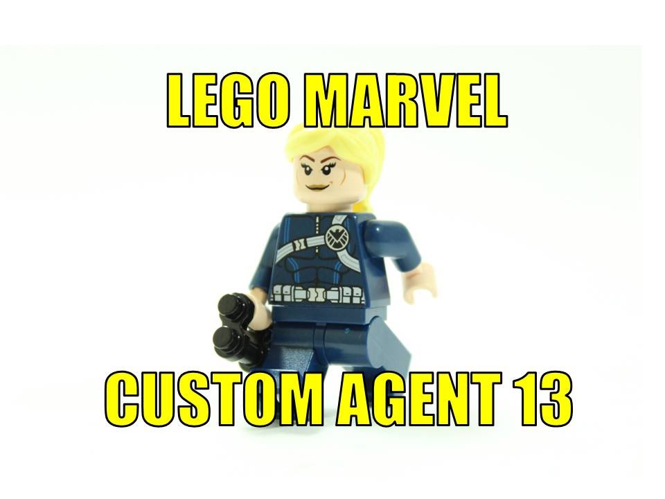LEGO MARVEL SUPERHEROES CUSTOM AGENT 13 MINIFIGURE - YouTube