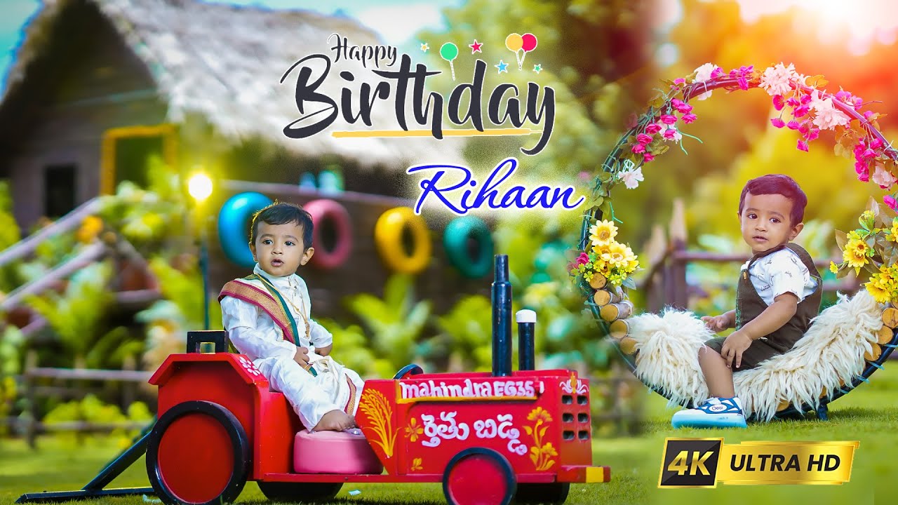 Rihaan Pre Birthday Song #4k #kannayya #babyboy #MahisPhotography - YouTube