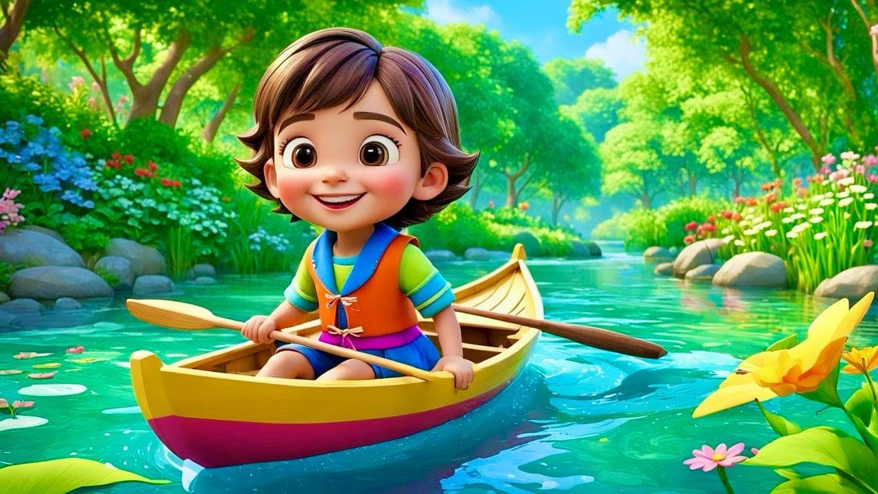 Row, Row, Row Your Boat - Classic Nursery Rhyme for Kids | Sing Along ...
