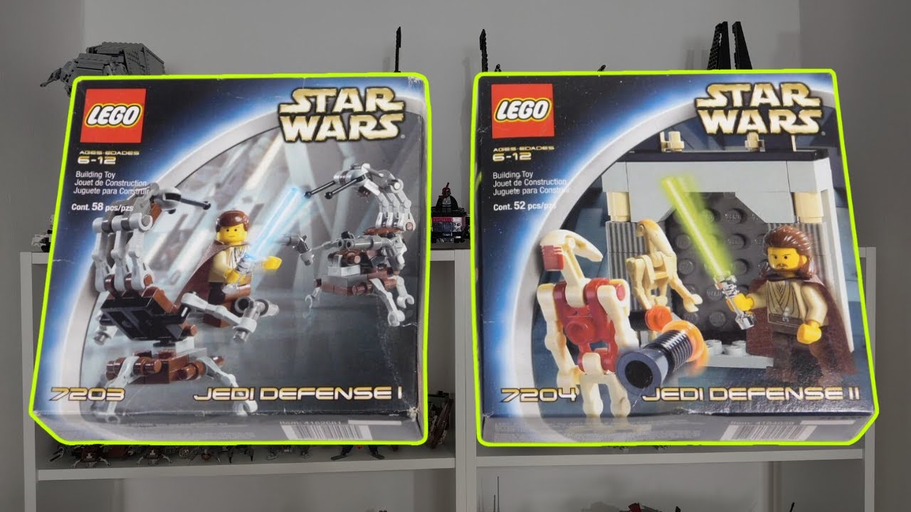 RECENZE LEGO STAR WARS 7203, 7204 JEDI DEFENSE I + II - YouTube