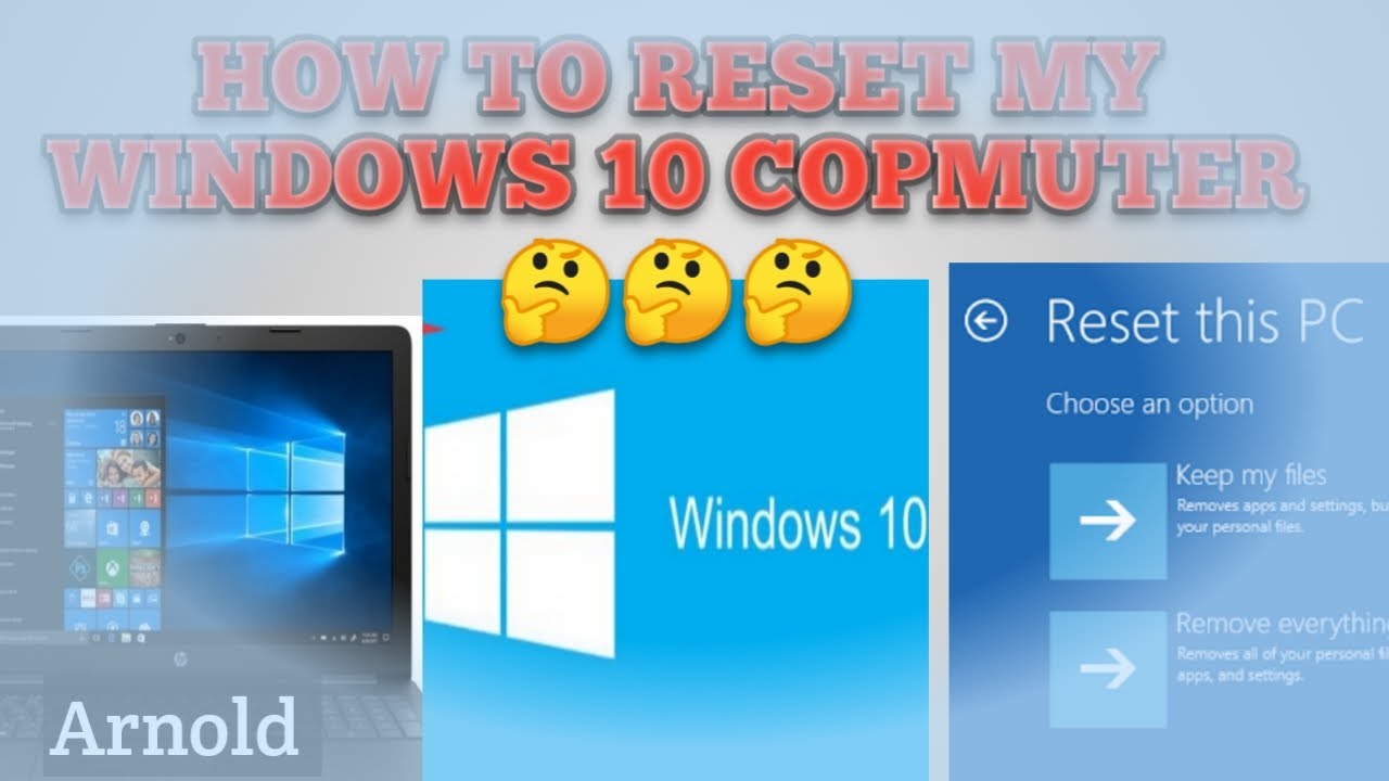 How to reset my Computer to Factory Settings Windows 10 OS Paano mag ...