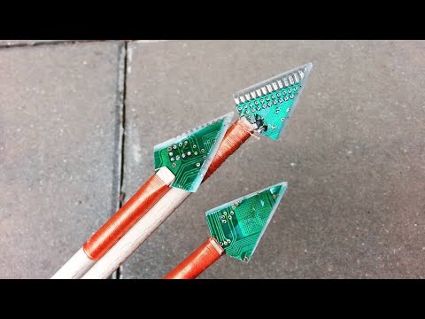 Cyber Punk Arrow - DIY PCB Arrowheads - YouTube