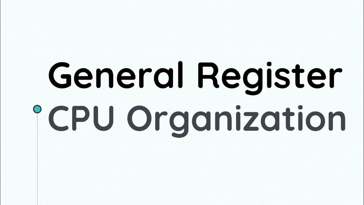 General Register CPU Organization || Computer Architecture || Bangla Lecture - YouTube