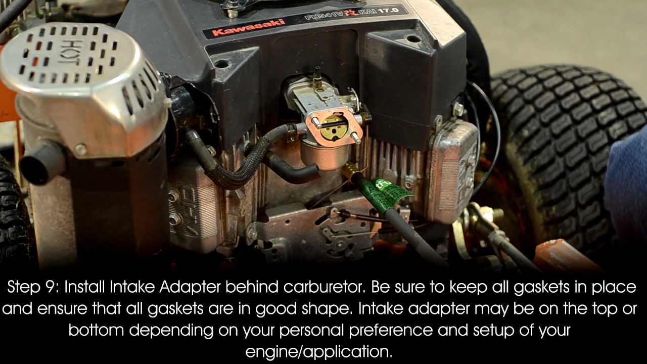 AltFuel Green Conversion Kit install on Walk Behind Mower - YouTube