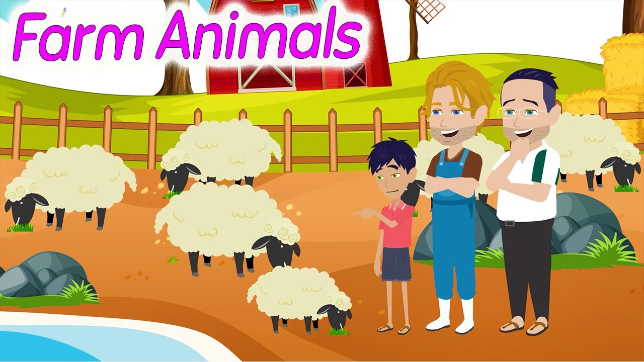 Farm Animals - Learn Basic English Conversation - YouTube