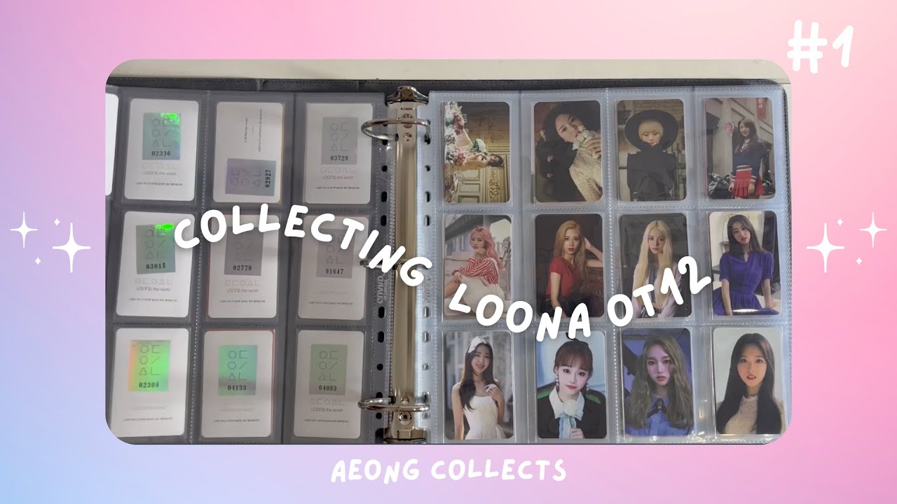 the beginnign of my loona ot12 photocard collection - YouTube