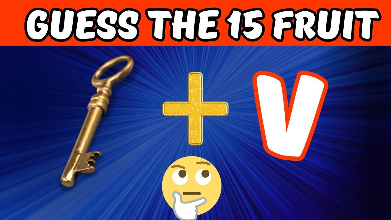 Guess The Fruit By Emojis ? | Emoji Quiz 🍓🍋🍍 - YouTube