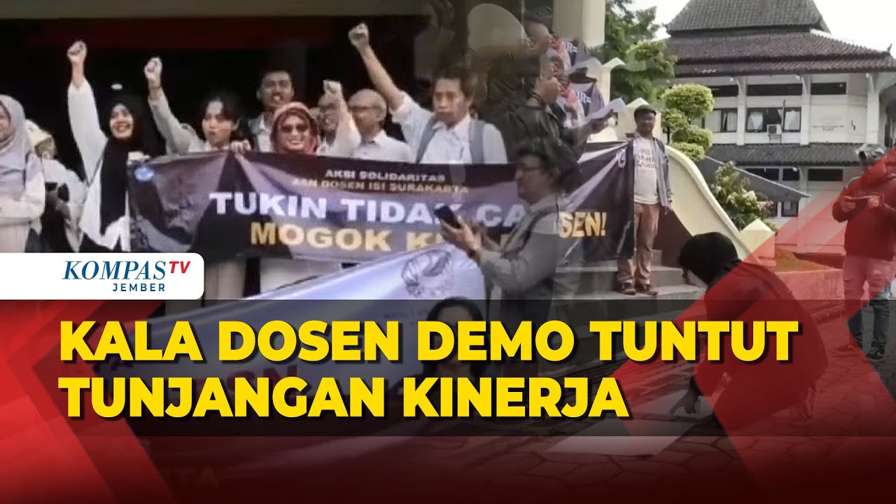 Para Dosen ASN ISI Solo Demo di Rektorat: Cairkan Tukin Dosen! - YouTube