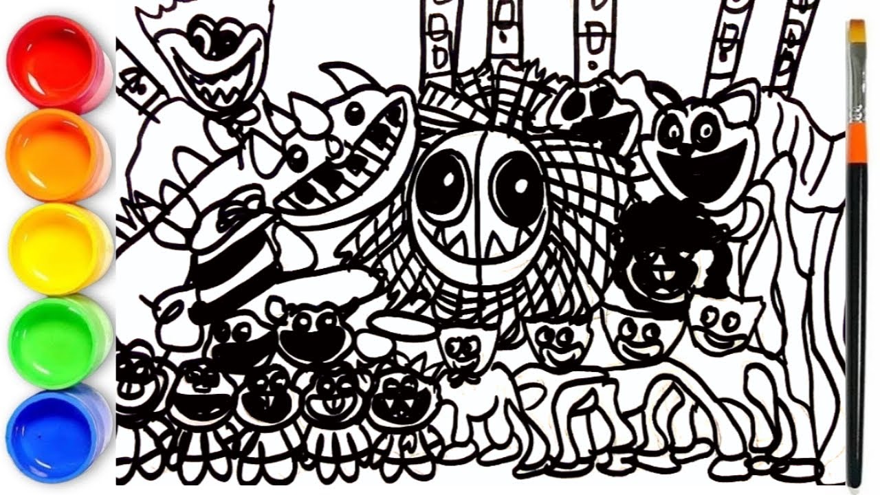 How to draw Poppy Playtime Chapter 4 Characters | Poppy Playtime ...