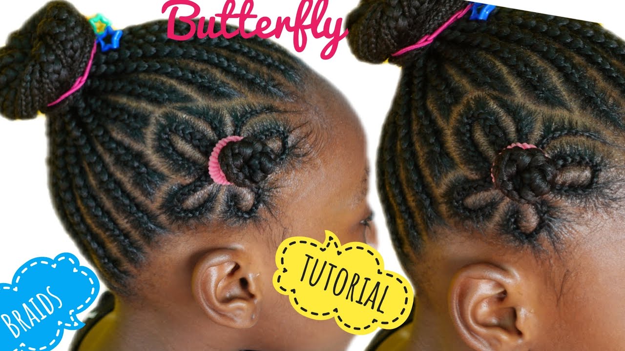 Butterfly braids || How To Do A Butterfly Braid Design - YouTube