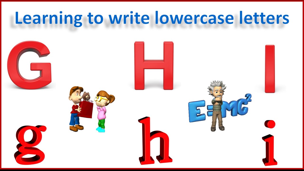 Learning to write lowercase letters G H I ! Part 3 - YouTube