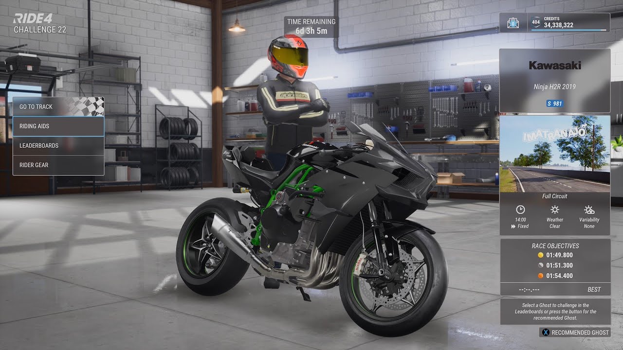 Ride 4 | Weekly Challenge #22 - Kawasaki H2R | Set-up + Electronics ...