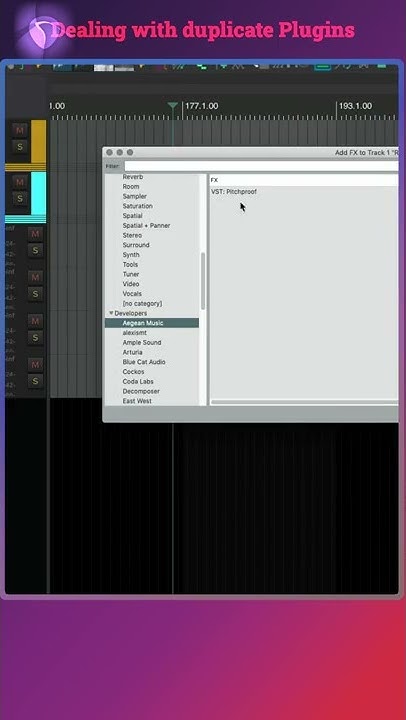 1-min REAPER tips: Dealing with Duplicate Plug ins VST, VST3, AU, etc - YouTube