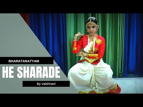 He Sharade Dance Cover | sa. hi. pra. shaale | Bharatanatyam ...