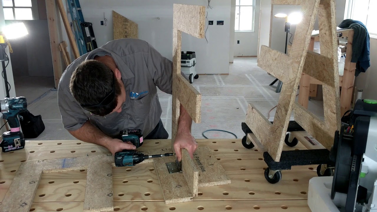 Trim Material Cart/Job site storage - YouTube