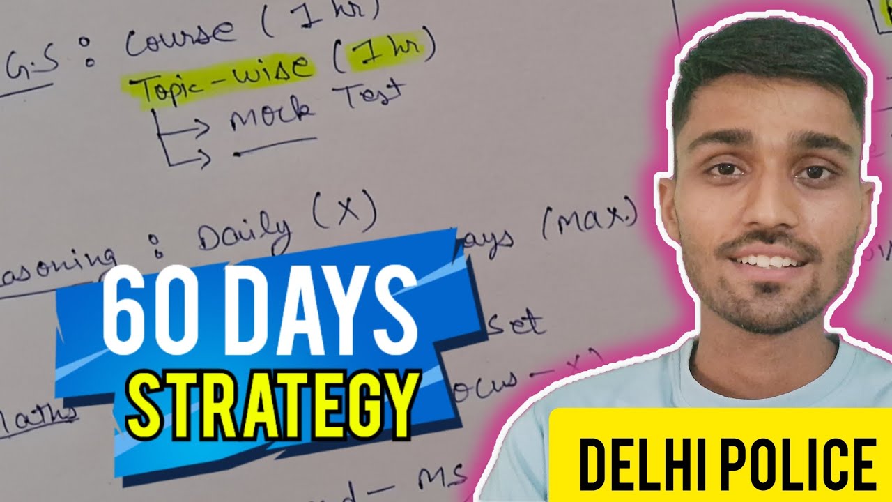 🏆60 Days Strategy for Delhi Police | Book list for DP | Mock analysis ...