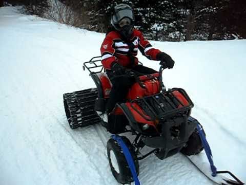 vtt 110 snow kit - YouTube