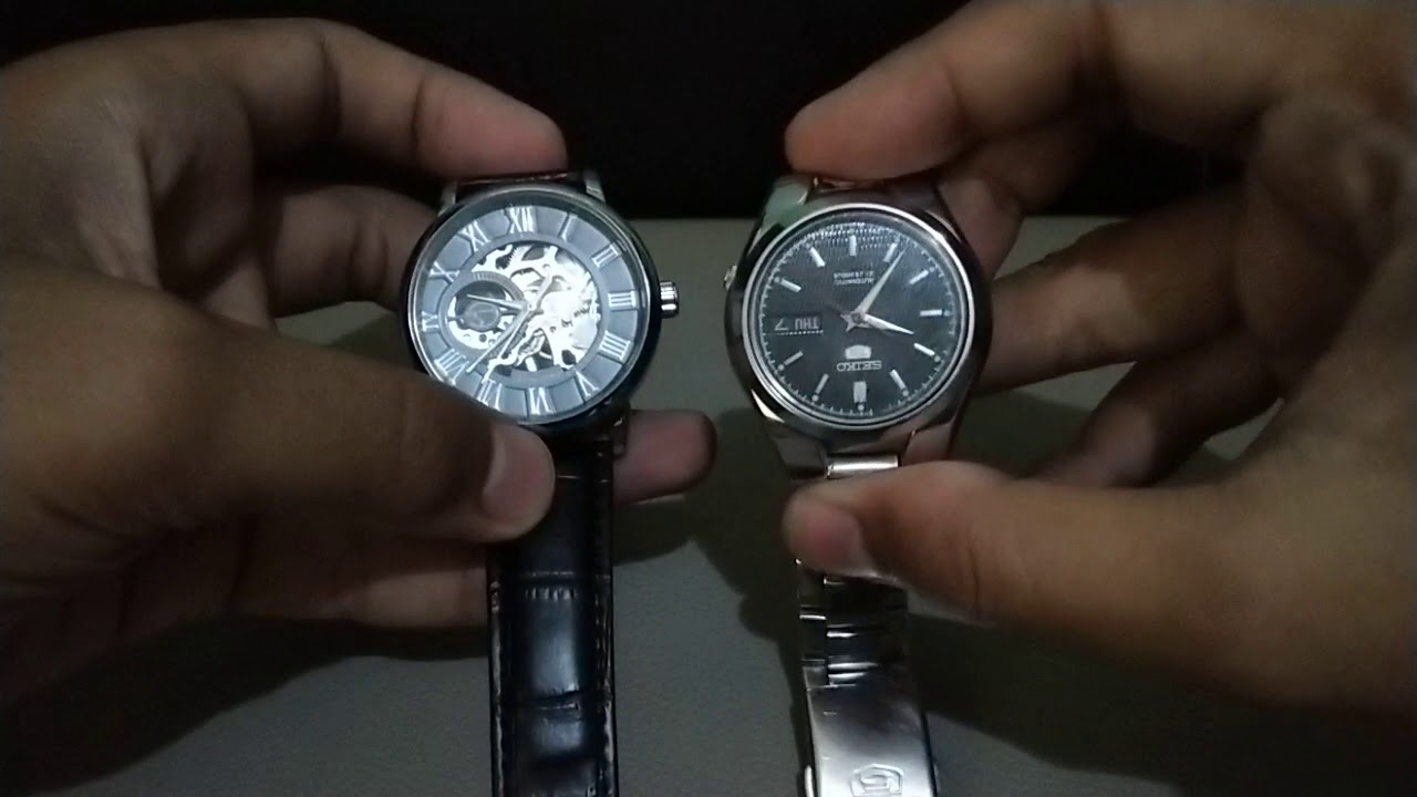 Sedikit perbedaan jam mekanik manual winding dengan Automatic - YouTube