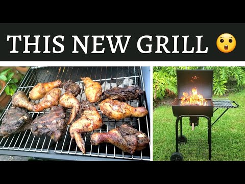 Amazon Basics Outdoor Charcoal Grill Unboxing And Review - YouTube