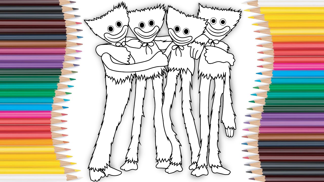 Mini Huggies Poppy Playtime Coloring Pages / @colorfulworldofficial ...