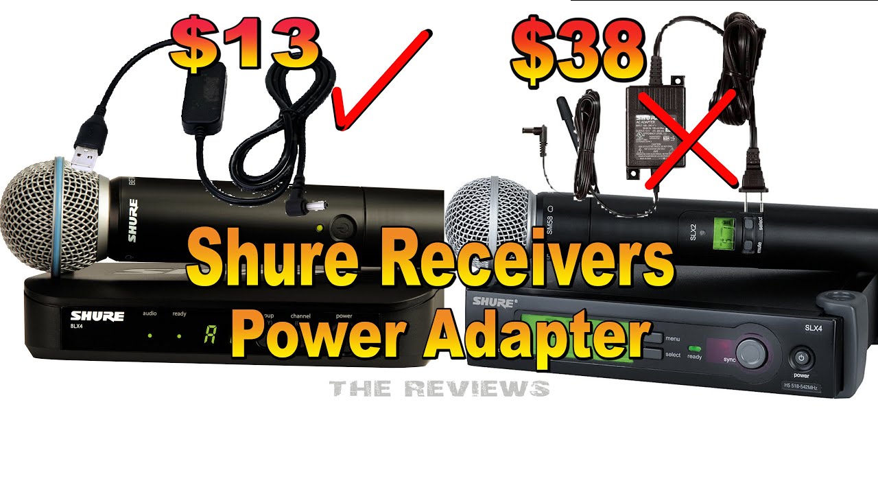 Shure Microphone receiver power cable replacement, shure power cables ...