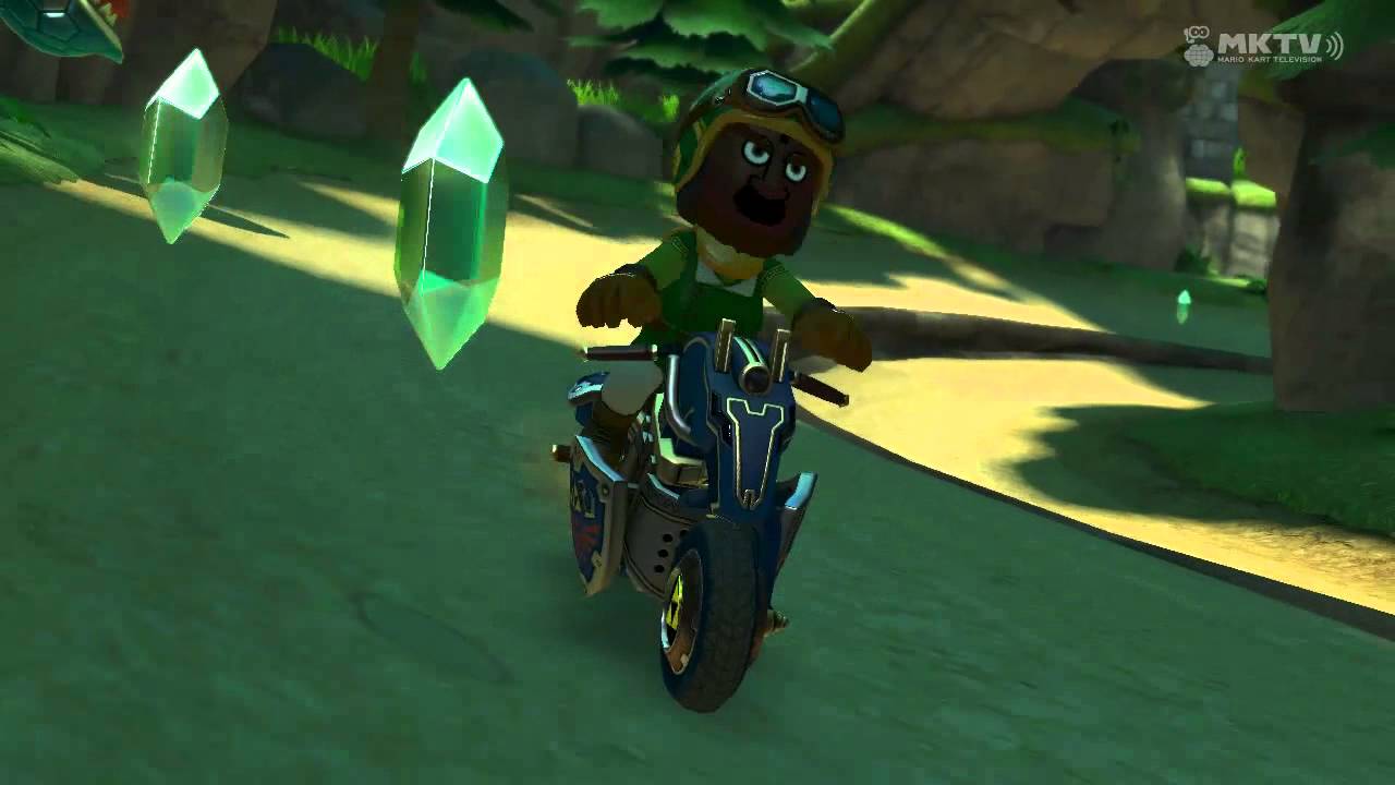 Mario kart 8: Playing Ganondorf Mii in Hyrule castle level DLC - YouTube