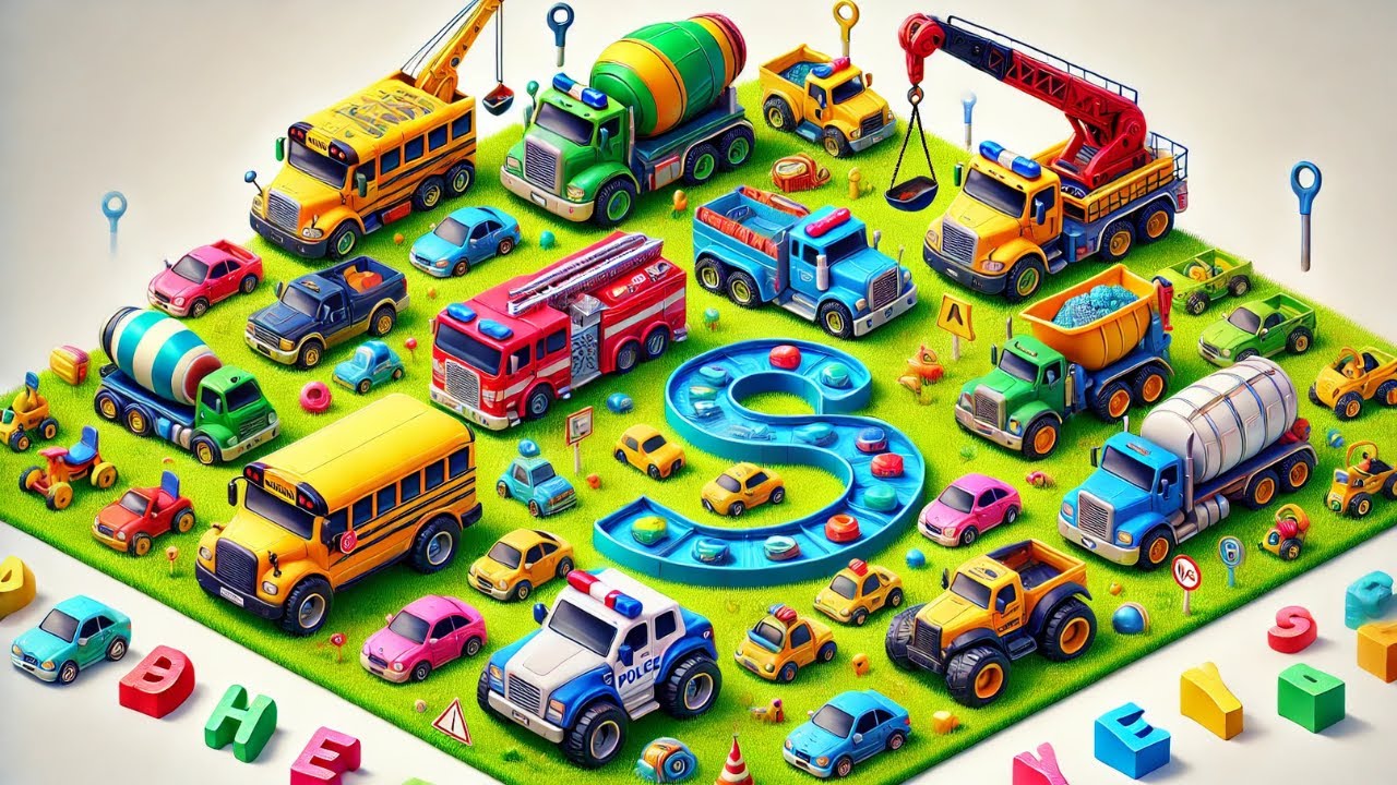 Nursery Rhymes & Vehicle ABC Fun: Learn the Alphabet with Toys and Cars ...