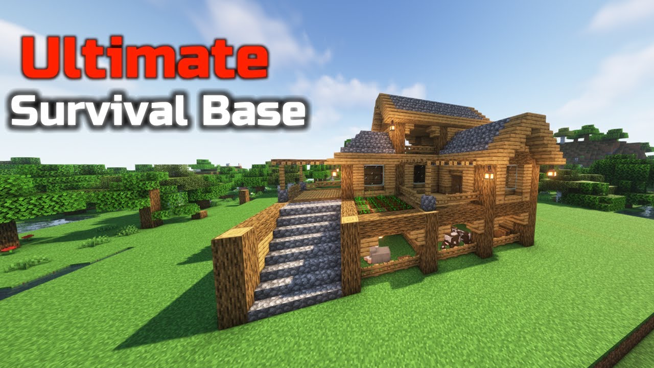 Minecraft Ultimate Survival Base Tutorial🛠️ - YouTube