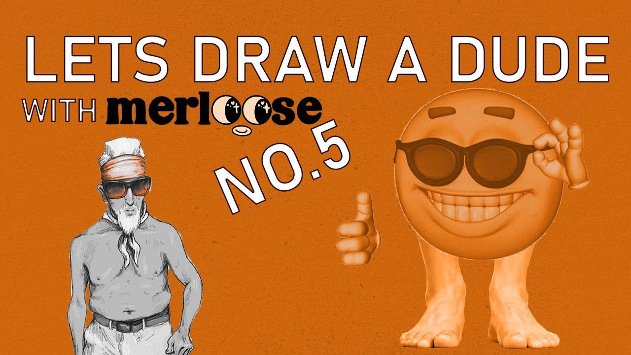 LETS DRAW A DUDE no 4 | drawing and reflecting with merloose - YouTube