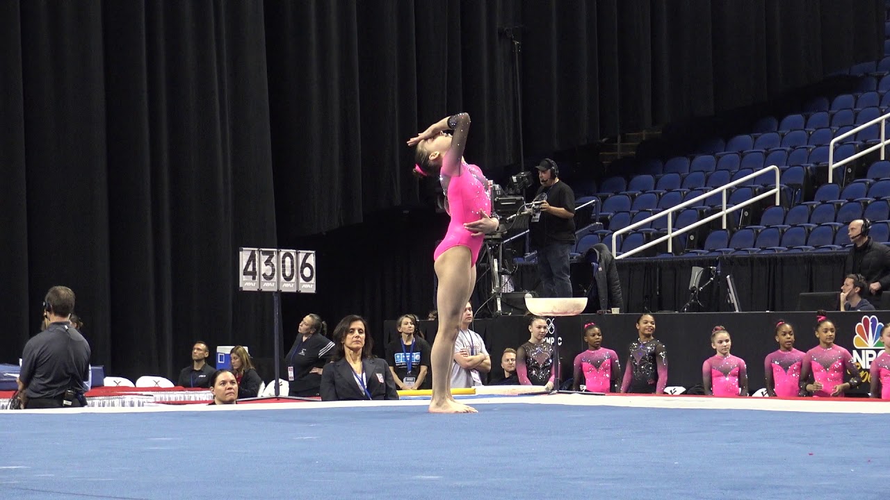Madison Ulrich - Floor Exercise - 2019 Nastia Liukin Cup - YouTube
