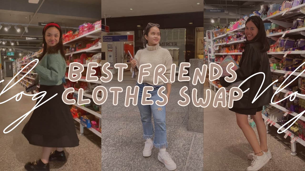 BEST FRIENDS CLOTHES SWAP FOR A DAY | #NewVibesWhoDis Challenge - YouTube