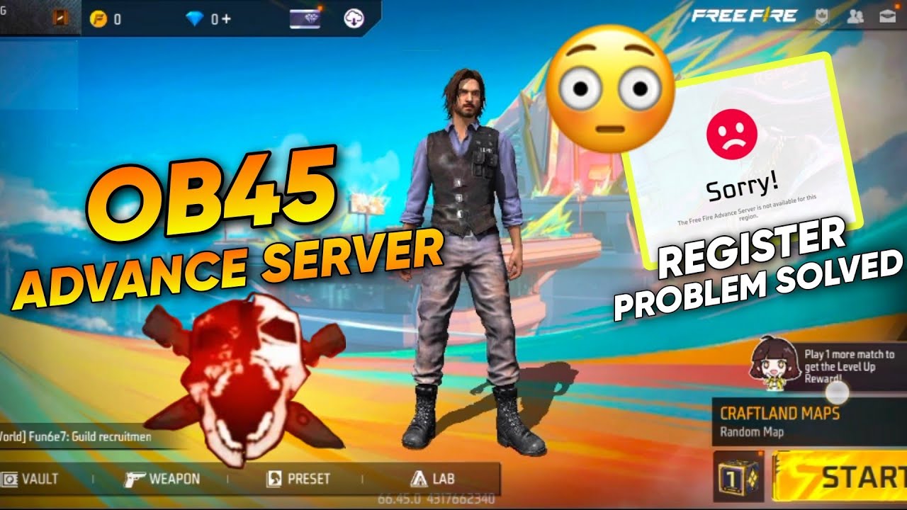 ADVANCE SERVER OB45 DOWNLOAD EASY TRICK|ADVANCE SERVER PROBLEM SOLVED ...