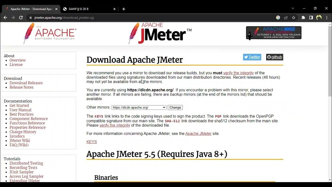 Install aplikasi Apache Jmeter - YouTube