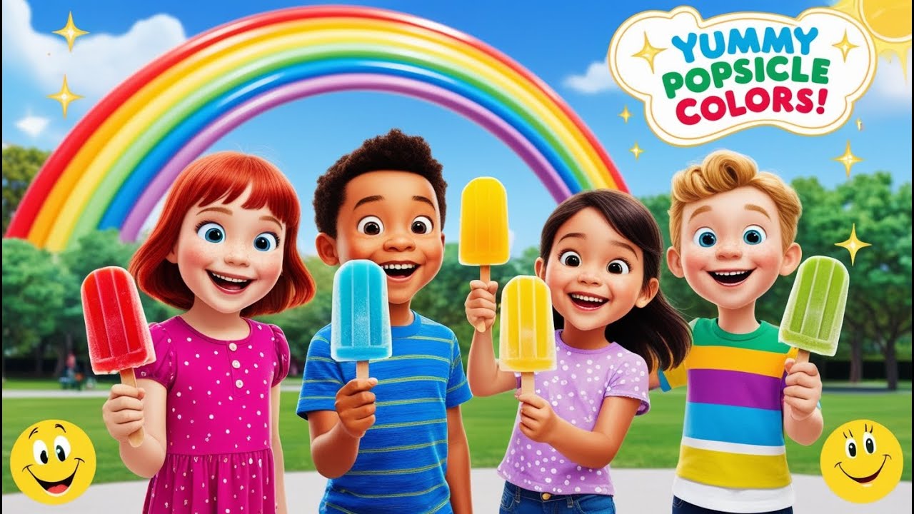 Colors Song with Popsicles | Fun Kids Rhyme & Learning Colors | Nursery ...