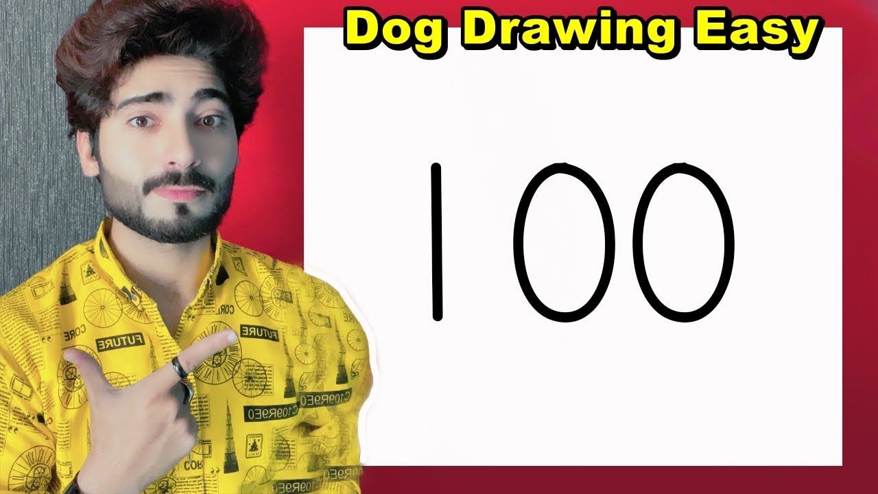How To Turn Number 100 into A Cute Dog - YouTube