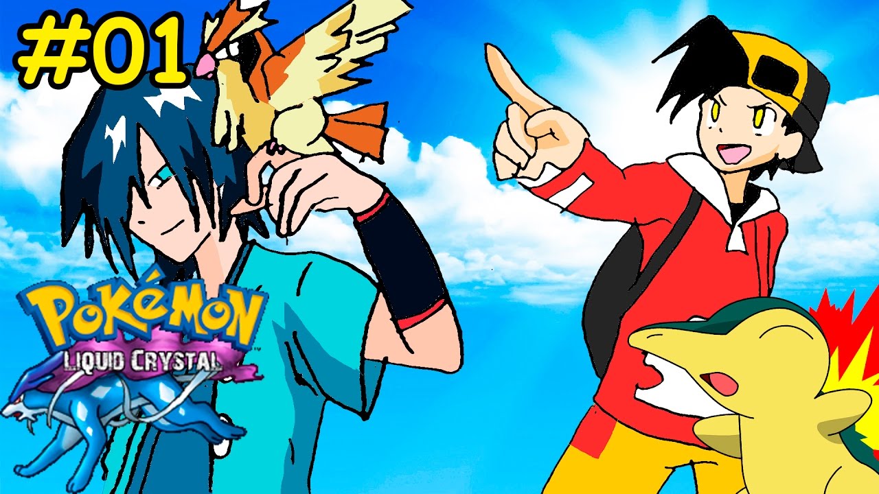 Pokemon Crystal Liquid o início parte 1 escolhendo o inicial Anima Tudo ...