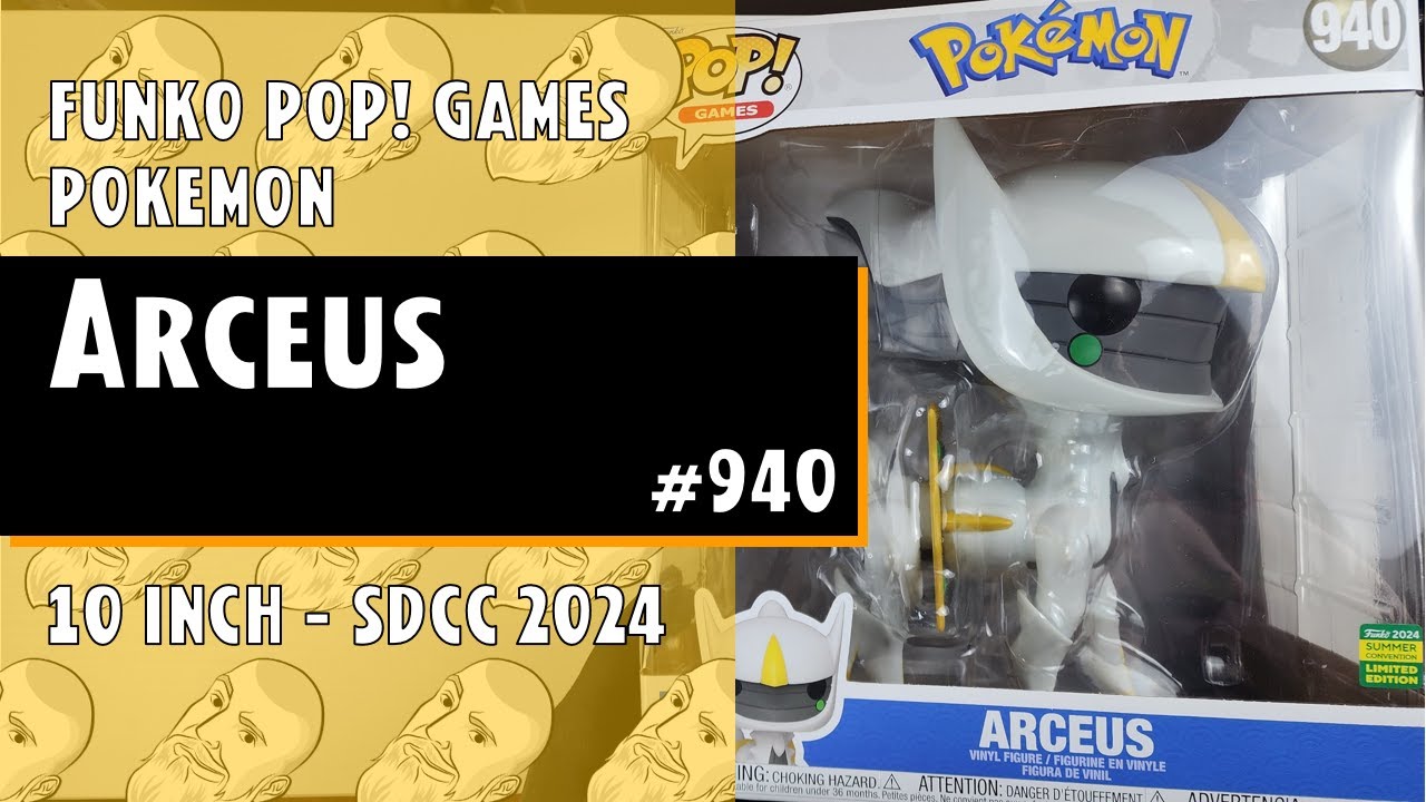 Arceus Funko Pop - 940 - Pokemon - SDCC 2024 // Just One Pop Showcase ...