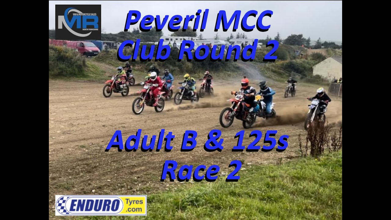 Peveril MCC Club Round 2 Adult B & 125s Race 2 - YouTube