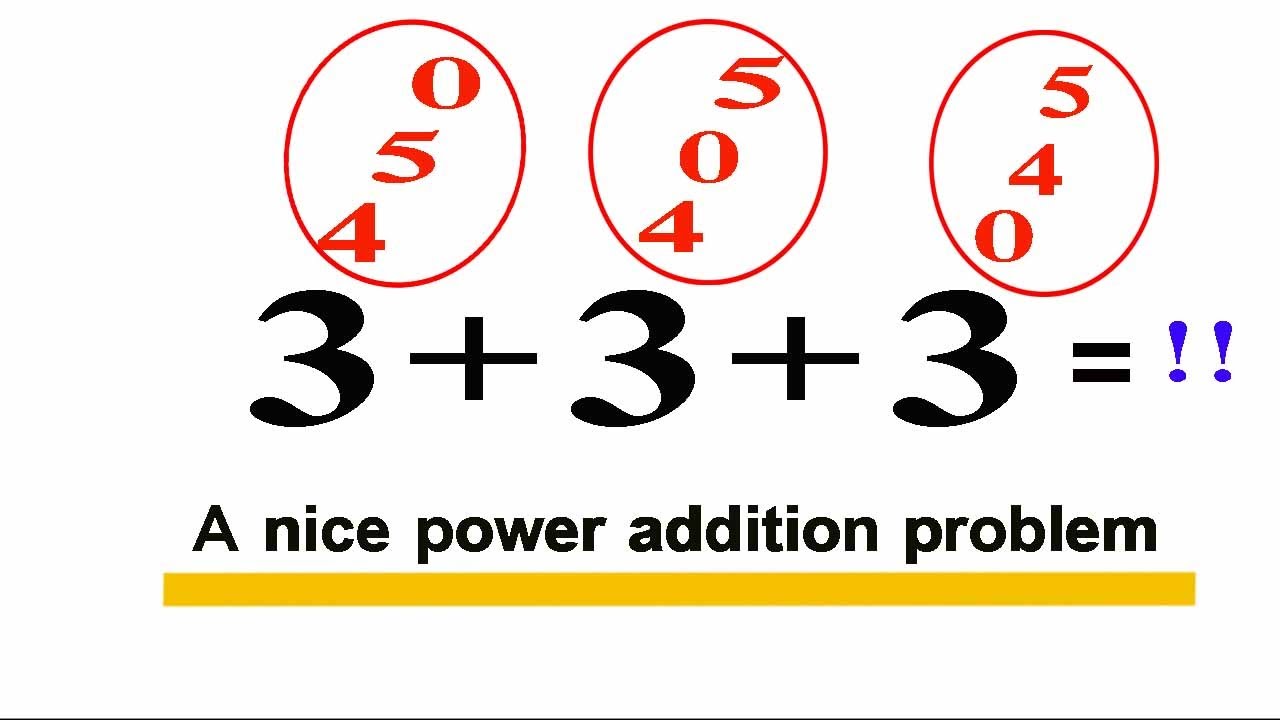 A Nice Power addition problem ️ - YouTube