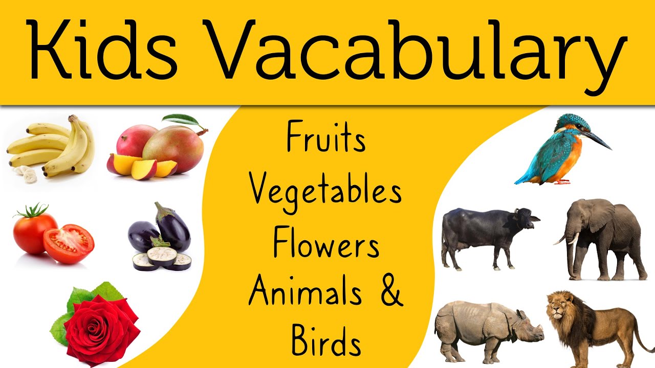 Kids Vocabulary Hindi & English with Real Images | Fruits | Vegetables ...