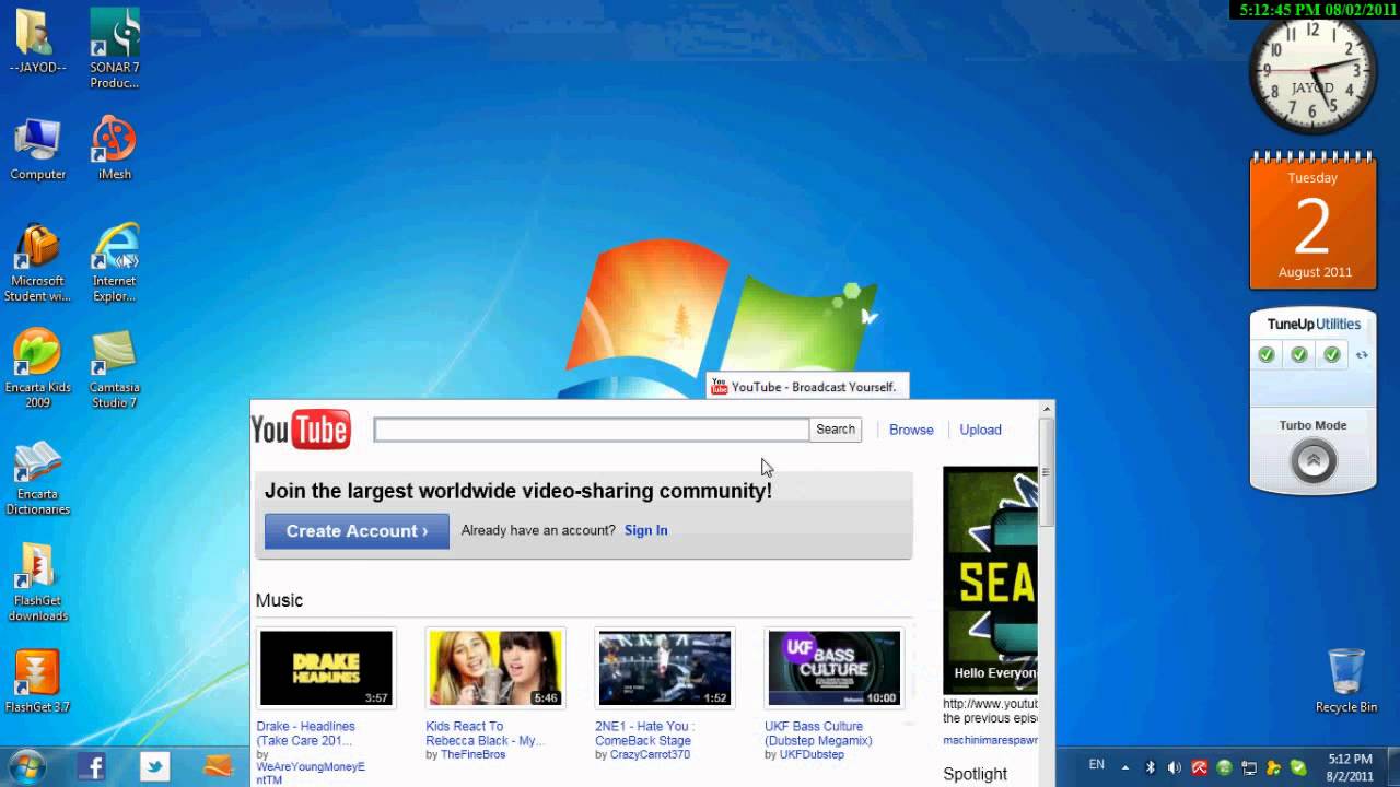 Windows 7 Tips - How To Pin Websites to the Taskbar - YouTube