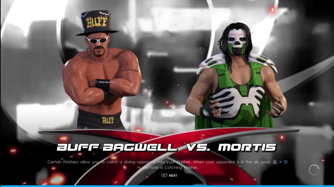 Buff Bagwell vs Mortis. WCW New Blood Rising. WWE 2K22 - YouTube
