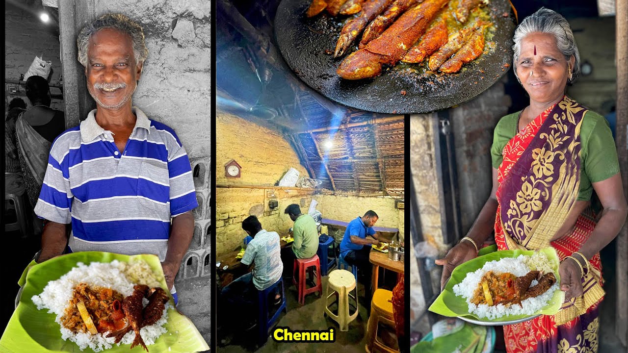 சென்னை வடபழனியில் இப்பிடி ஒரு கிராமத்து குடிசை உணவகமா? | 50rs Fish ...