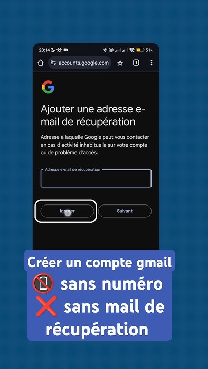 Comment créer un compte gmail (google) sans numéro de téléphone ni email de récupération (2025 ...