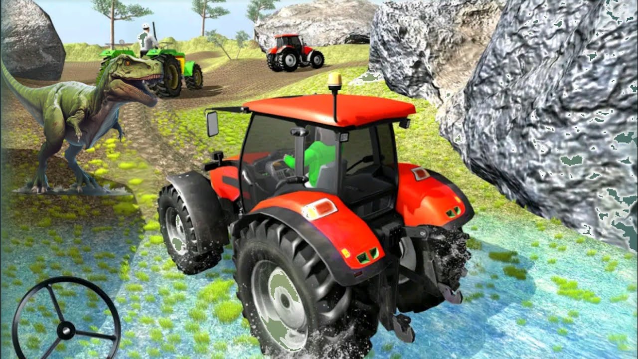 Tractor Racing Tractor Trolley || VillageChallenge Road Driving || Best ...